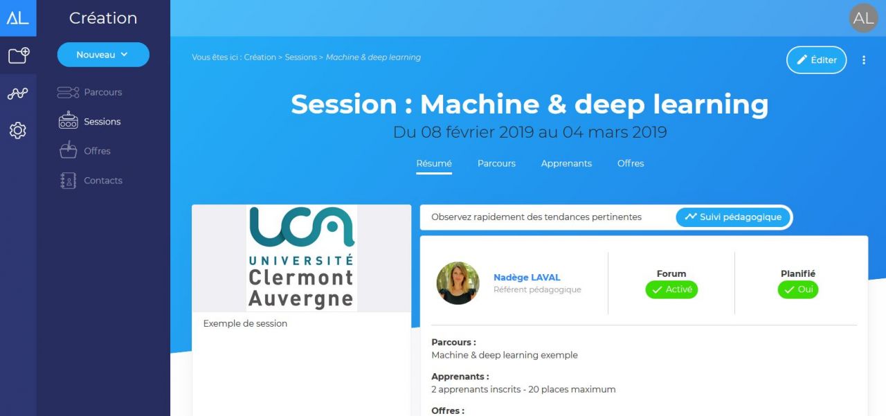 Agora Learning Infinity - Plateforme LMS - Agora Learning